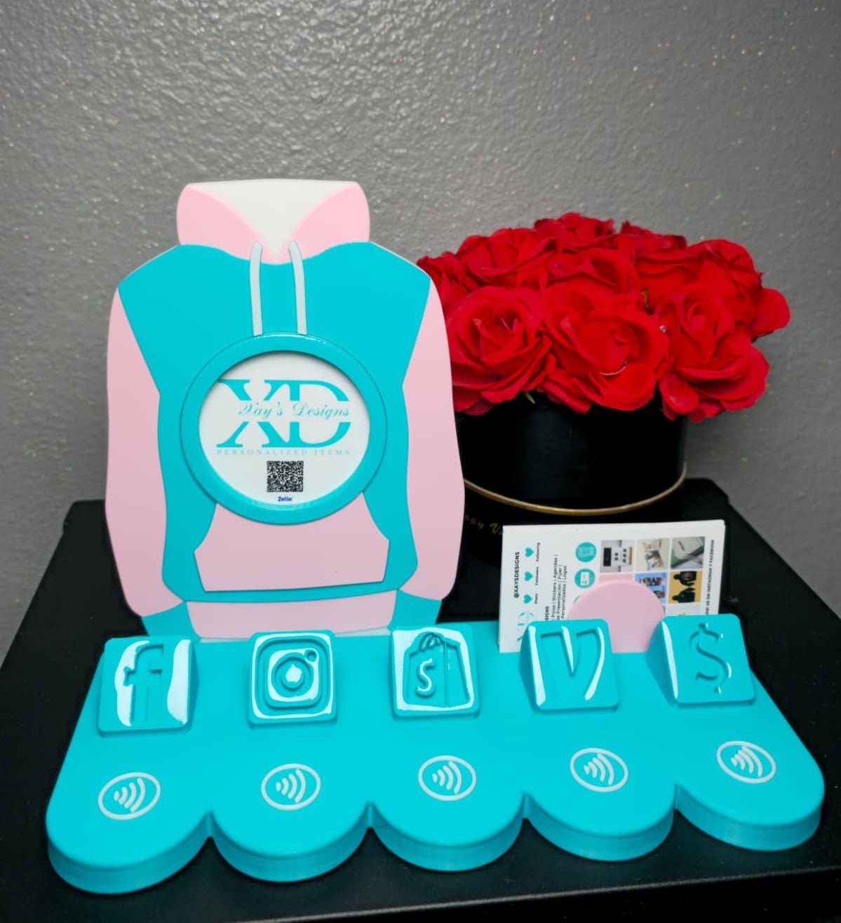 💳 Custom Payment Stand / Business Card Holder – Xay's Designs
